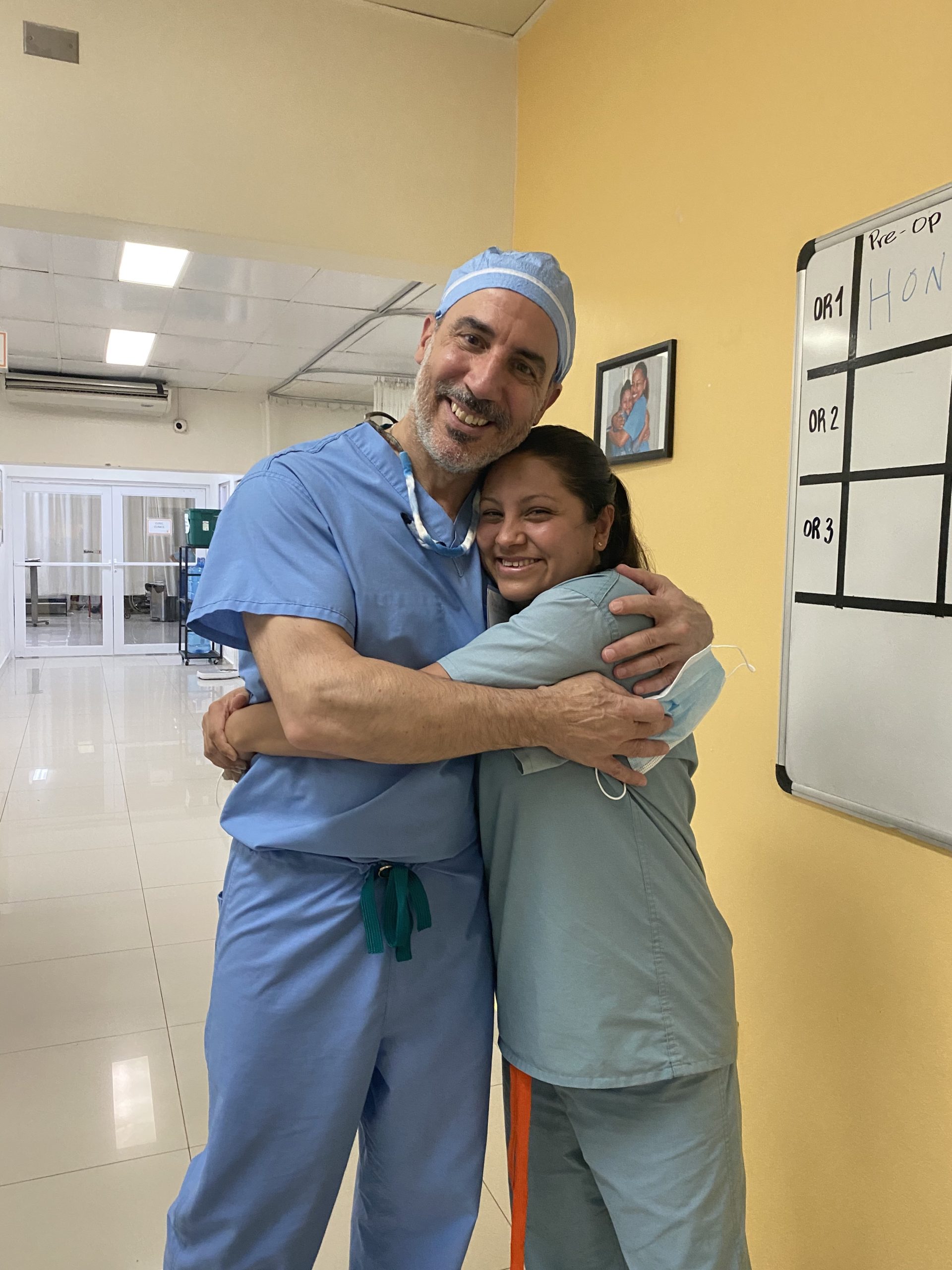 Yerlin and Dr. J David Evanich at HFSC - 2021 - One World Surgery